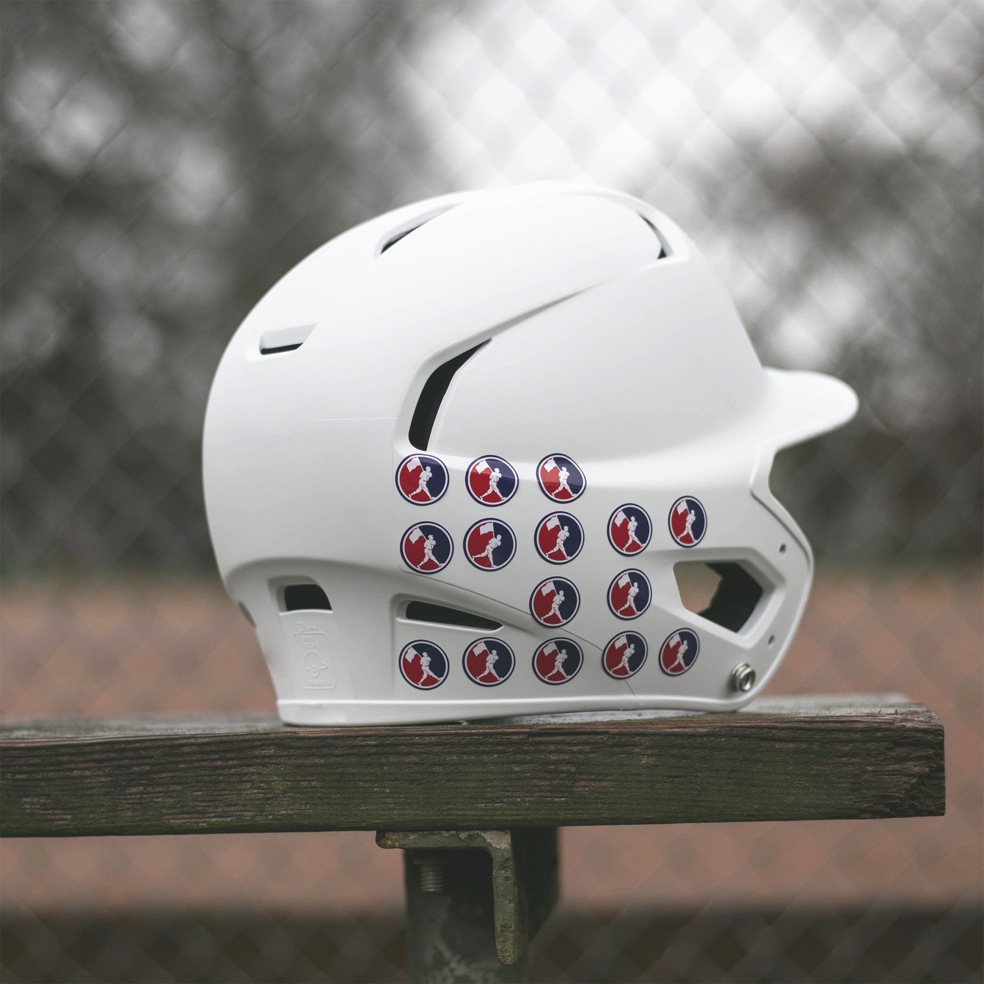 2019 Flag Man Helmet Stickers – Baseballism Online
