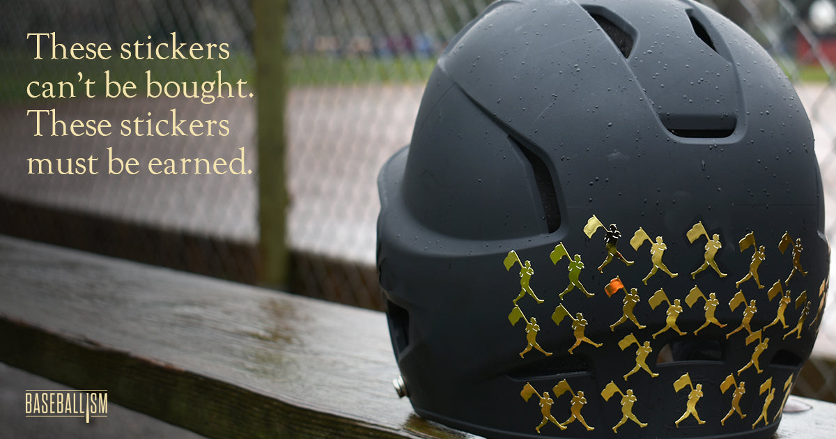 Flag Man Helmet Sticker Program 2018 – Baseballism Online