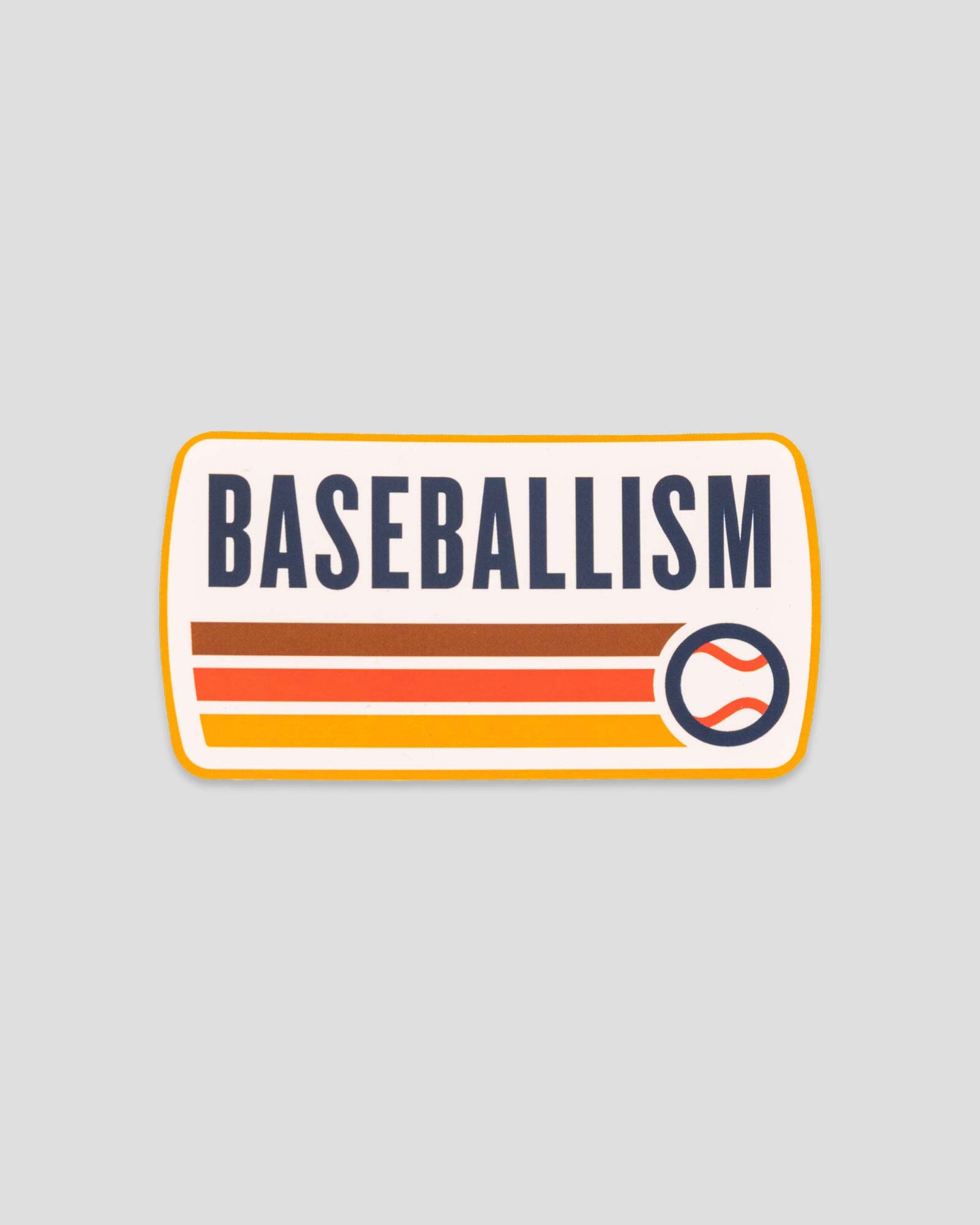 Baseballism Retro Sticker | Baseballism Online